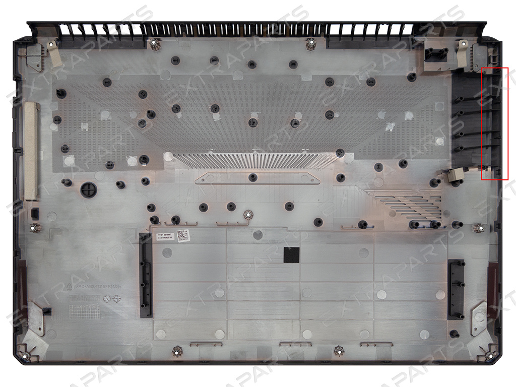 Корпус для ноутбука Asus TUF Gaming FX705DT нижняя часть черная (без ...