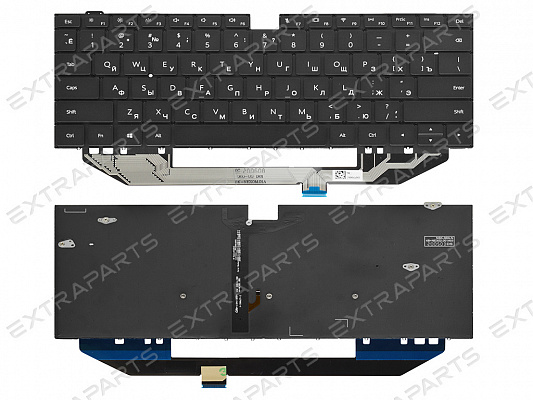 Клавиатура для Huawei MateBook X Pro MACHC-WAE9LP черная с подсветкой ...