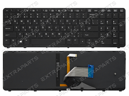 Клавиатура для HP ZBook 15 G2 черная с подсветкой V.2 | клавиатуры для ...