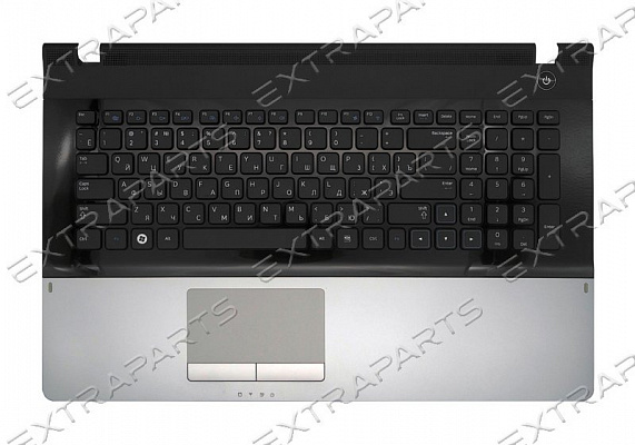 Клавиатура для ноутбука Samsung NP300E7A (RU) черная топ-панель ...