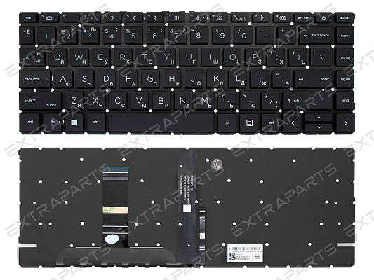 Клавиатура для HP ProBook 640 G8 черная с подсветкой | клавиатуры для ...